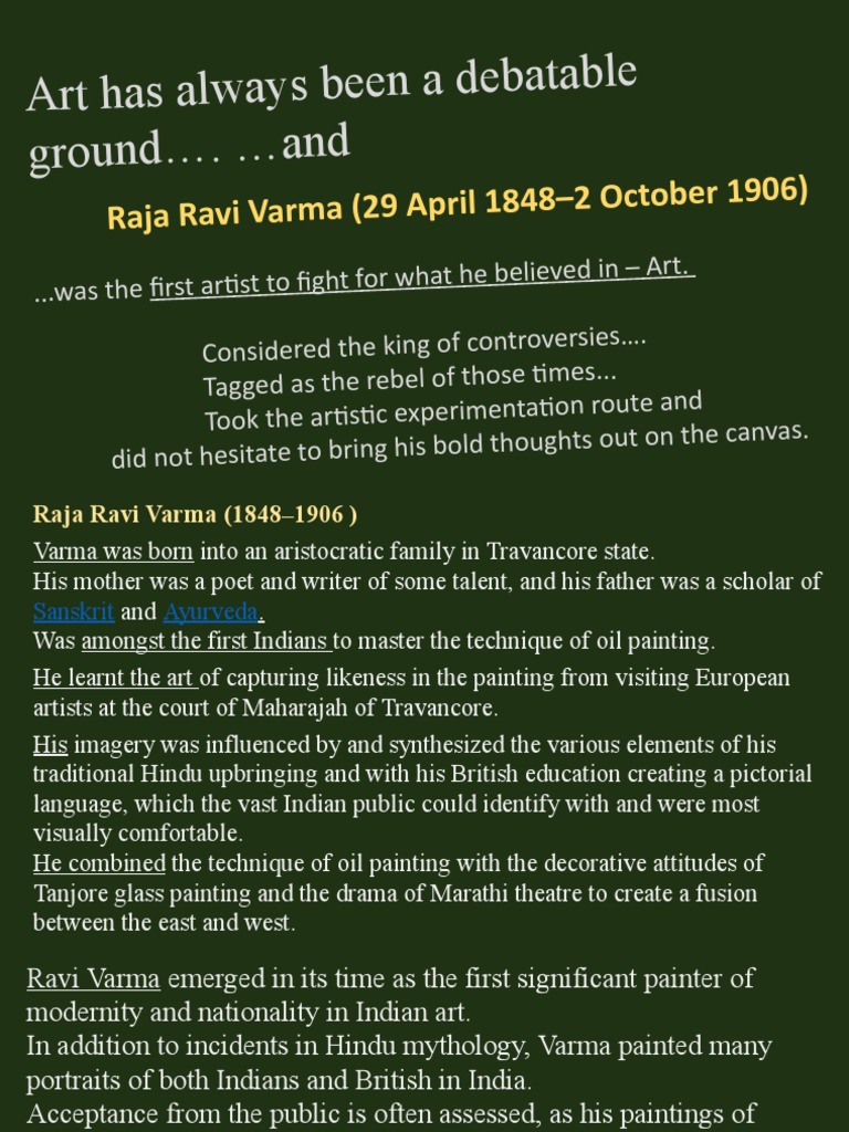 Raja Ravi Verma | PDF | Paintings