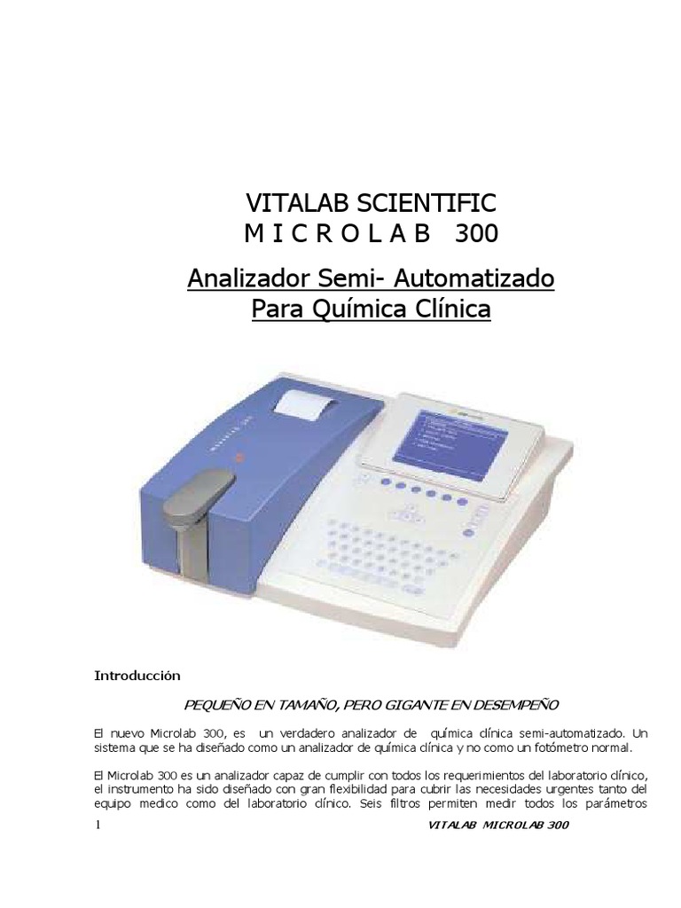 Ficha Tecnica Microlab 300 | PDF | Impresora (Computación) | Laboratorios