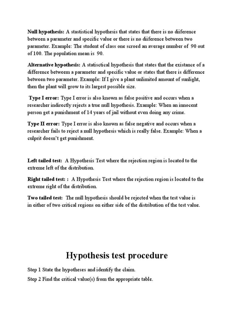 Hypothesis Testing | PDF