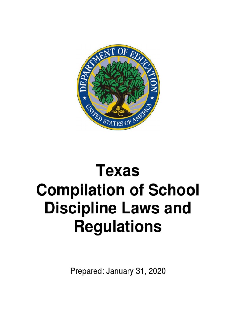 Texas School Discipline Laws Overview | PDF | Teachers | Law ...