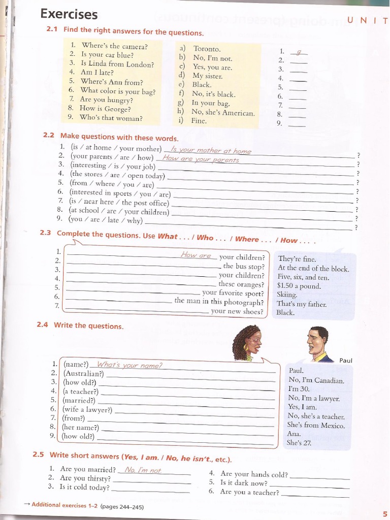 Activity 4 - Verb To Be | PDF