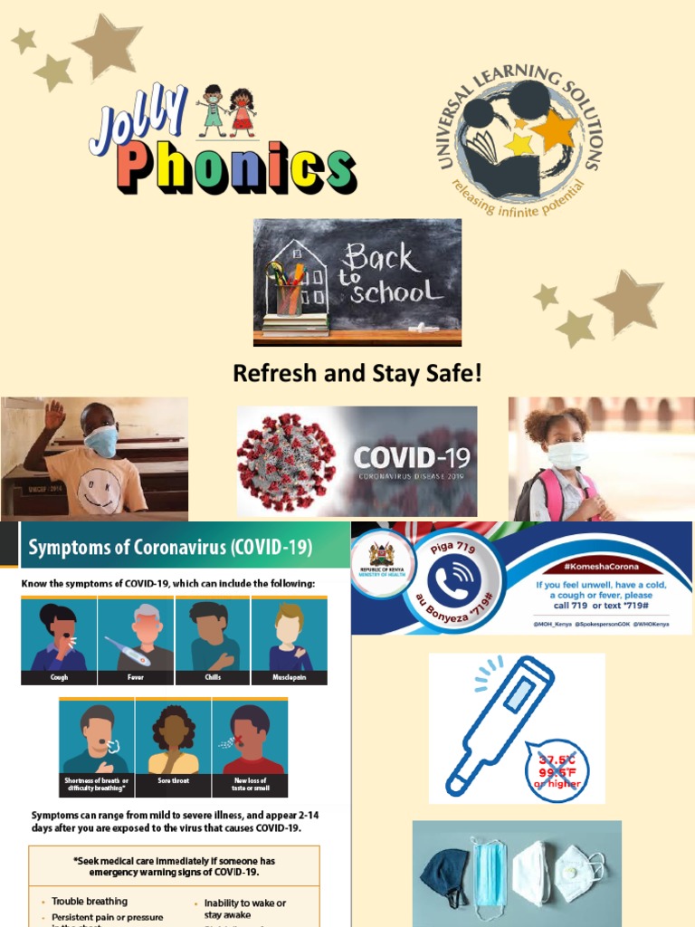 Covid-19 Safety and Jolly Phonics Guide | PDF | Phonics | Learning