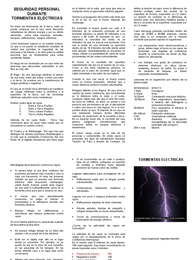 Tormentas Electricas | PDF | Relámpago | Tormenta