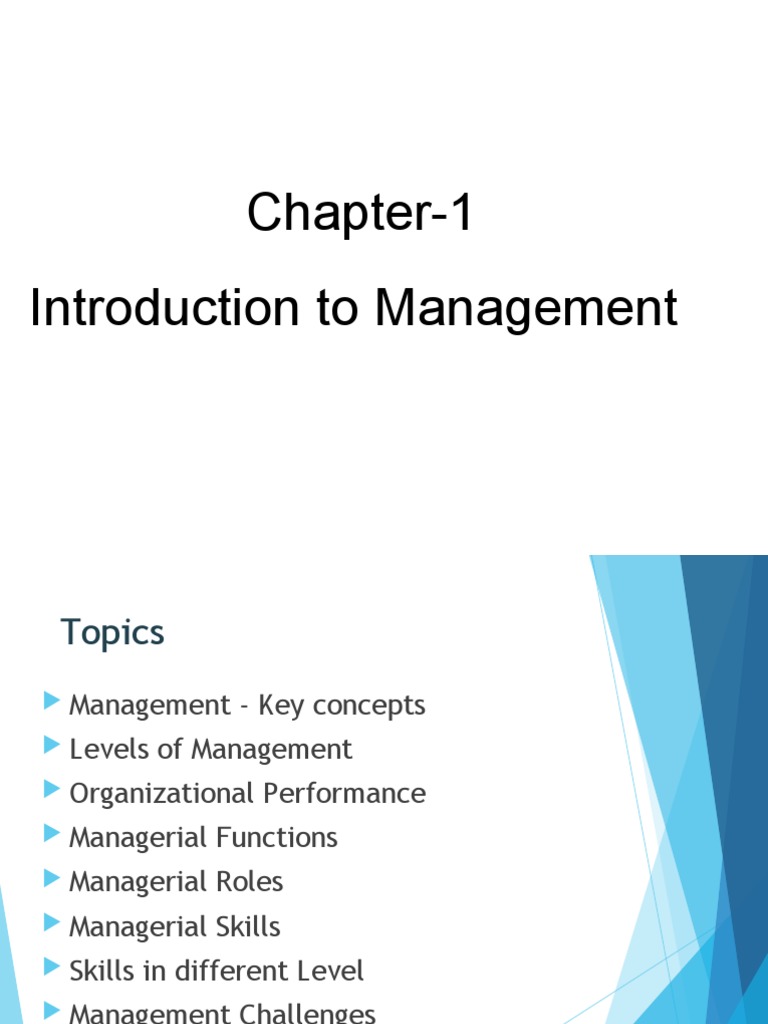 Intro To Management | PDF | Goal | Leadership
