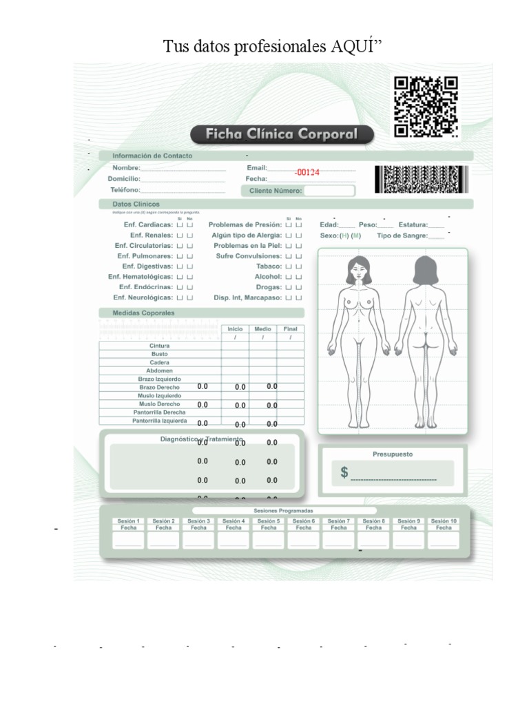 Ficha Clinica Corporal | PDF