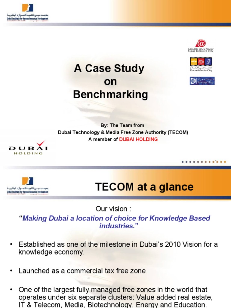 A Case Study On Benchmarking: By: The Team From Dubai Technology ...