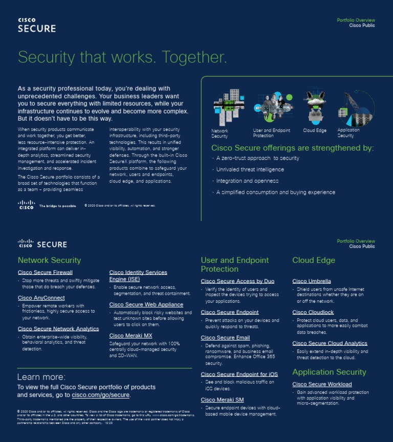 Security That Works. Together.: Cisco Secure Offerings Are Strengthened ...