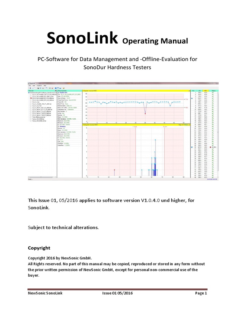 En SonoLink Operating Manual V100 | PDF | Computer File | Personal Computers