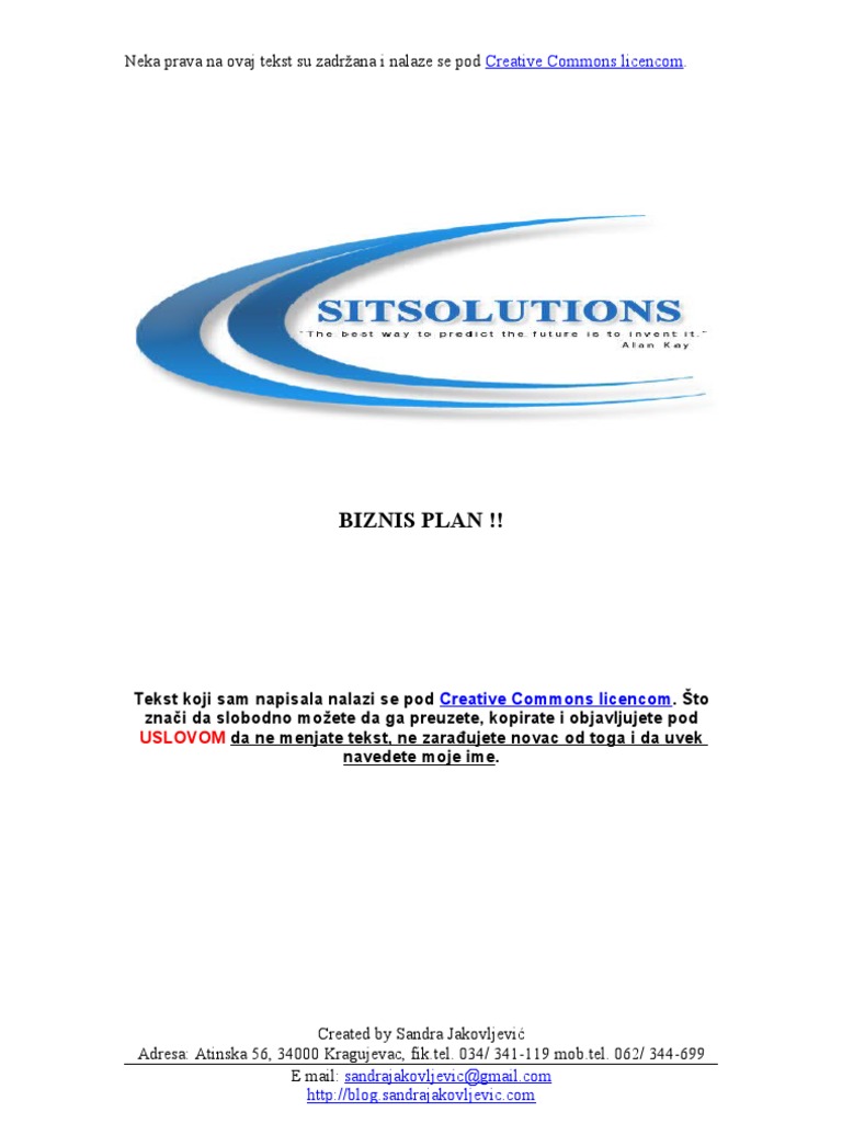 Business Plan | PDF