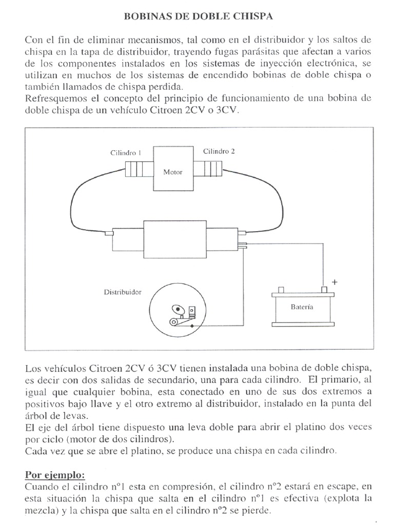 Bobinas de Doble Chispa | PDF