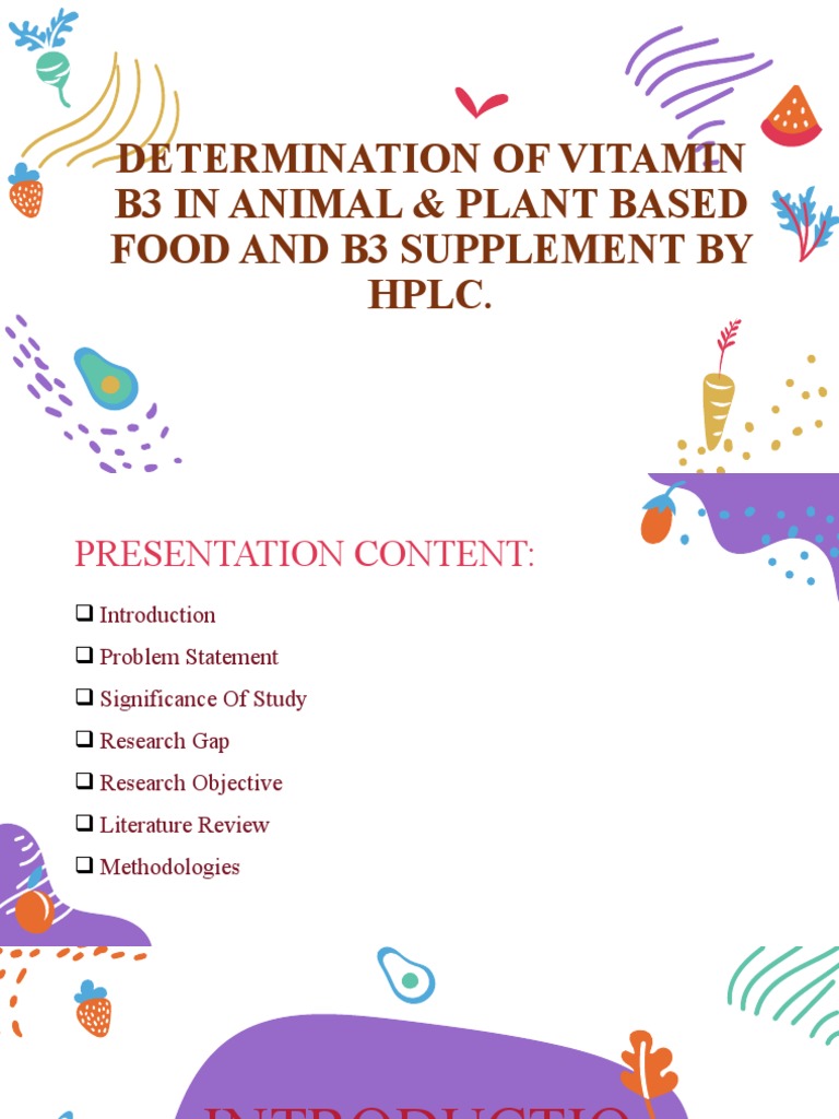 Determination of Vitamin B3 | PDF | Vitamin | Dietary Supplements