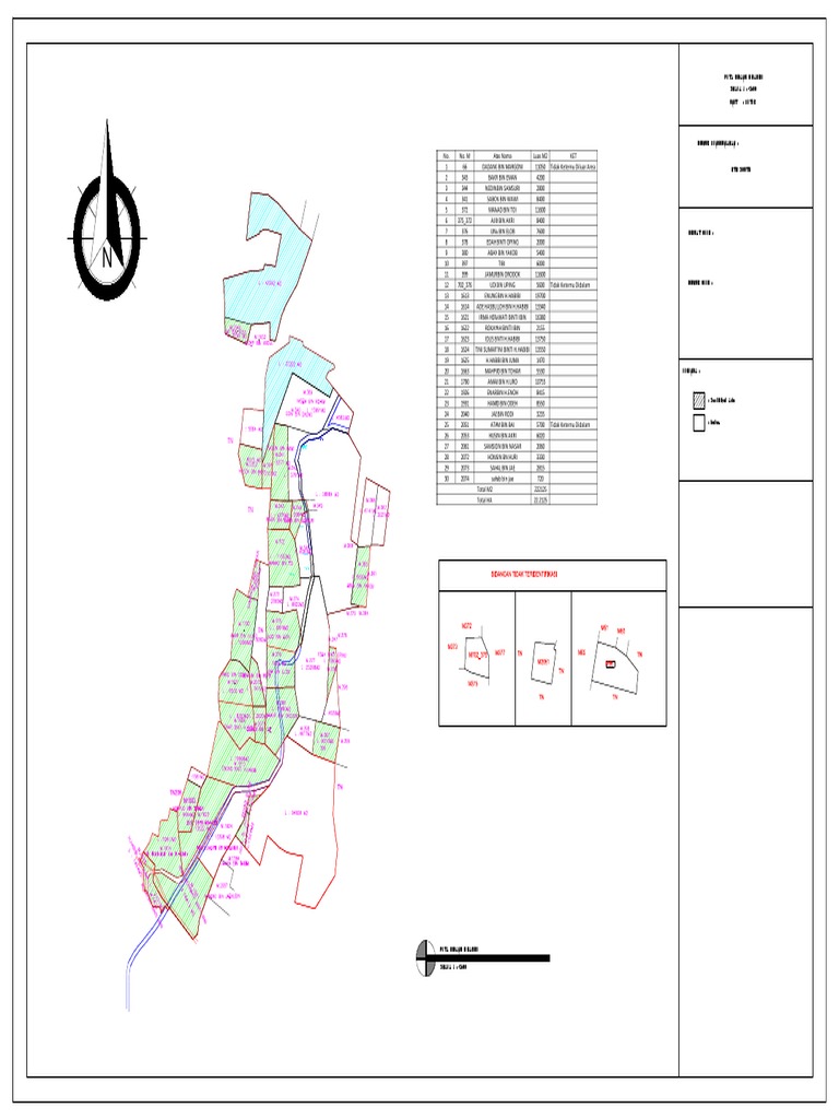 Contoh Peta Kadastral | PDF