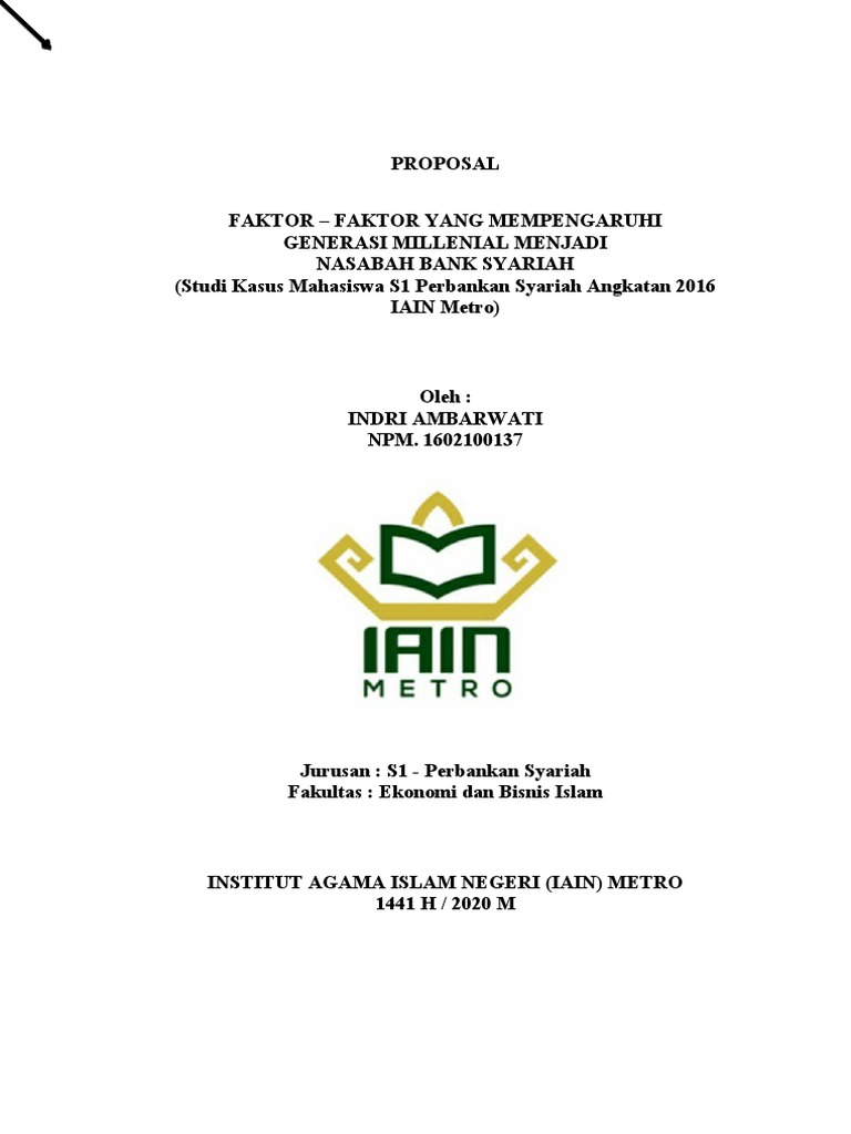 Proposal Bab 1-3) | PDF