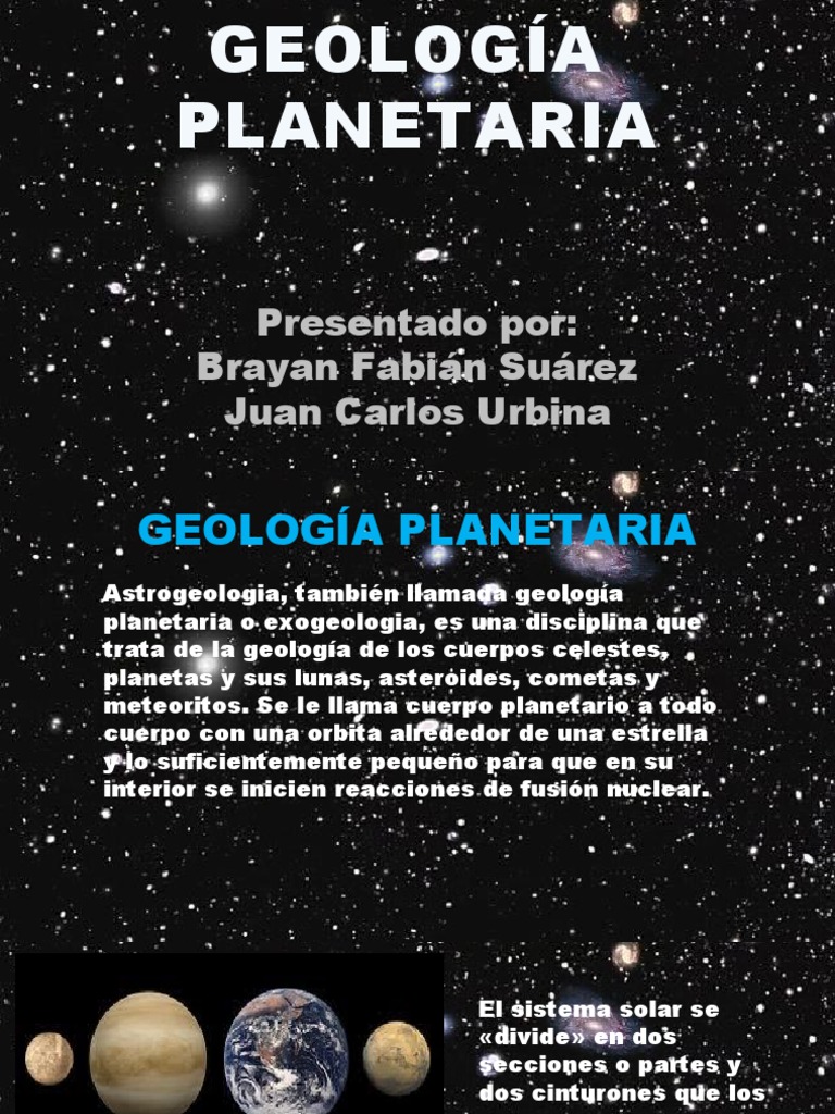 Diapositiva Geologia Planetaria | PDF | Neptuno | Atmósfera