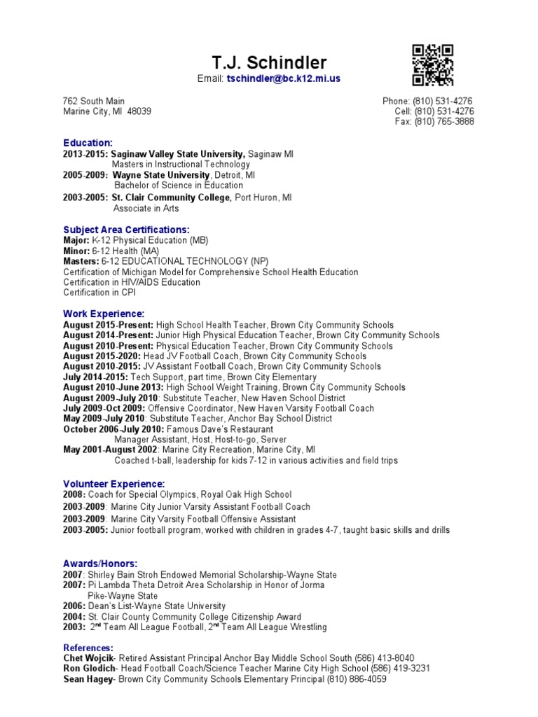 TJ Resume Updated 61715 | PDF | Human Nature | University