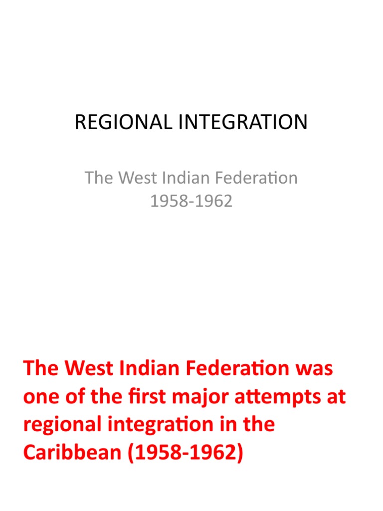 The West Indian Federation Form 4 | PDF | Caribbean | Trinidad And Tobago