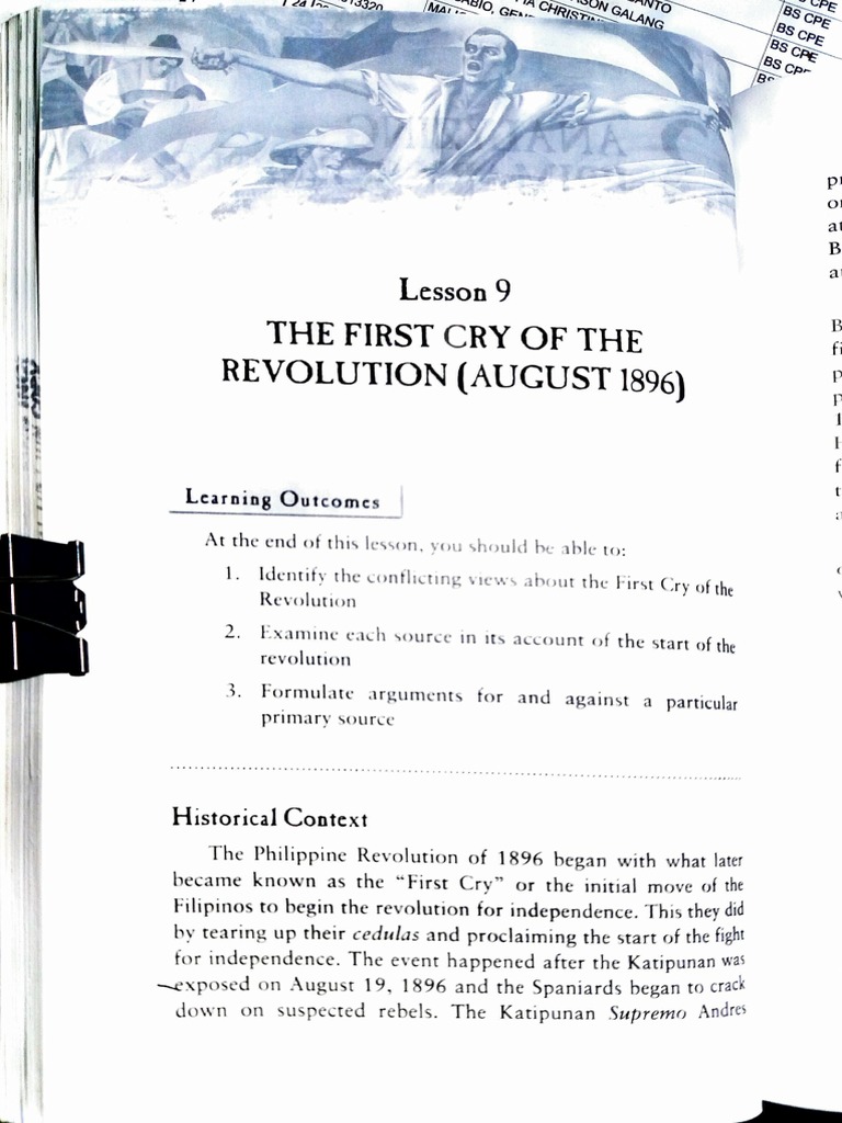 The First Cry of Revolution: August 1896 | PDF | Philippines | Wars Of ...