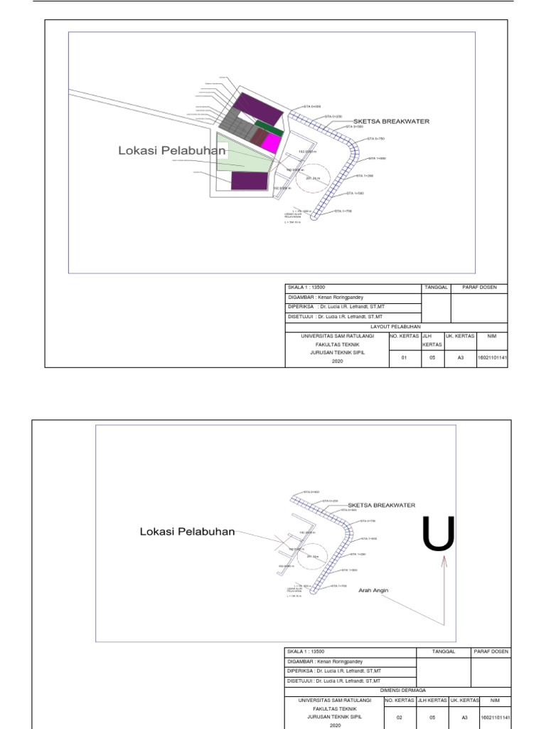 Rencana Layout Pelabuhan Sam Ratulangi | PDF