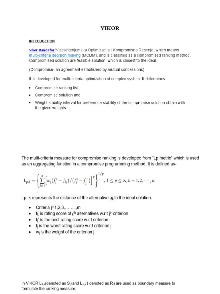 Presentation VIKOR | PDF | Theoretical Computer Science | Applied ...