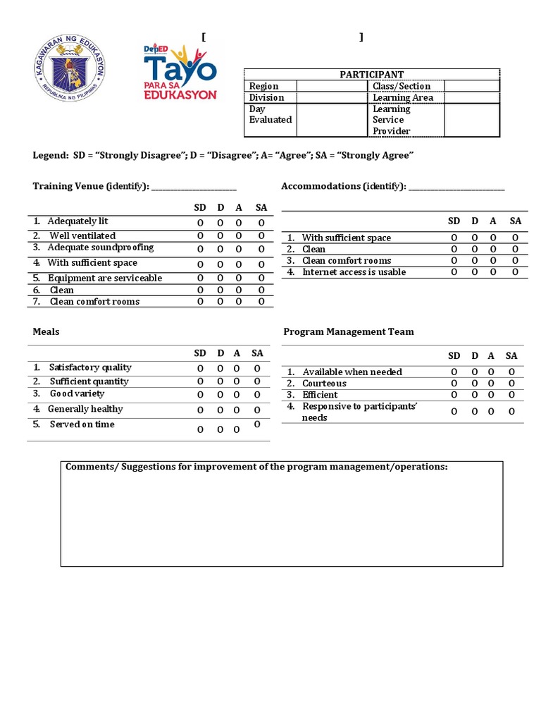 NEAP Daily Operations Form (Standard) | PDF | Business