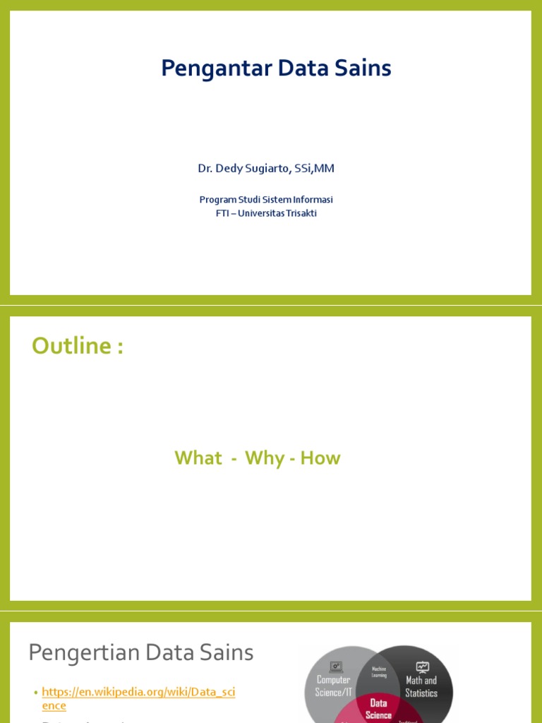 Pengantar Data Science | PDF | Sains Data | Analitik