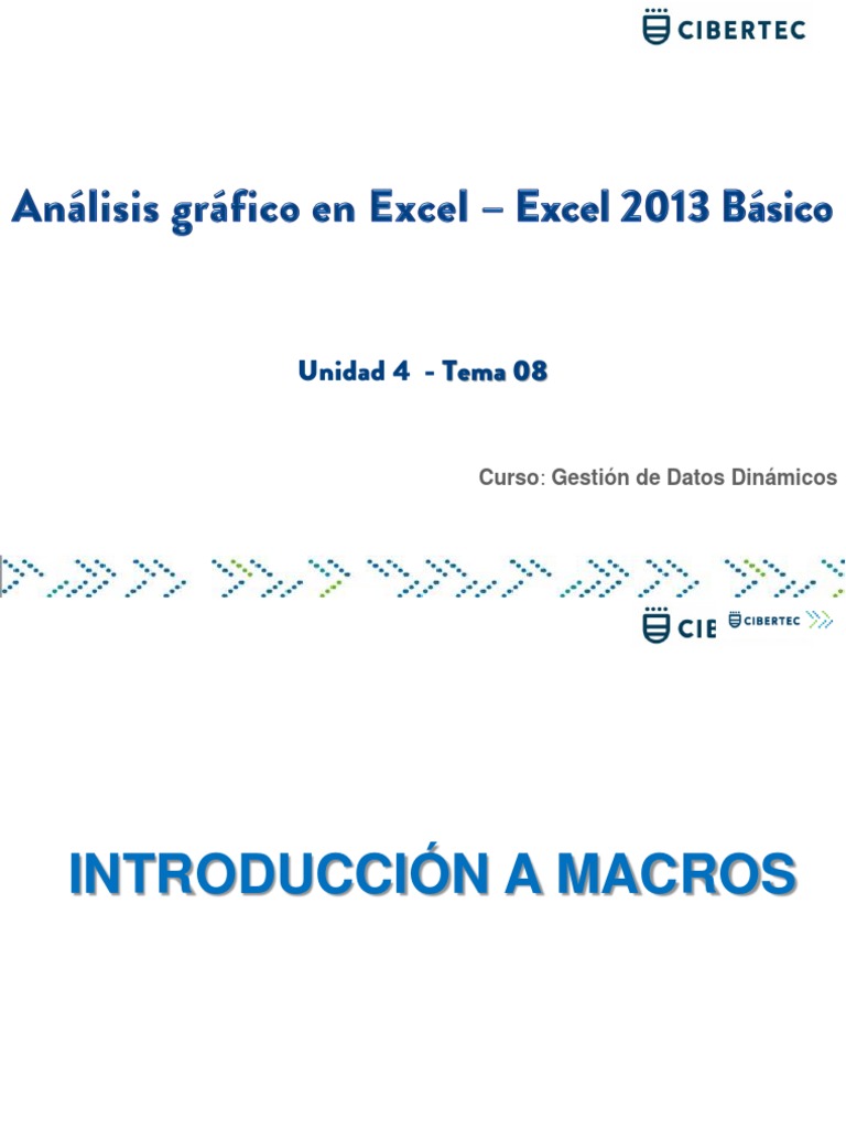 Tema 09-Introduccion A Macros | PDF | Macro (informática) | Microsoft Excel