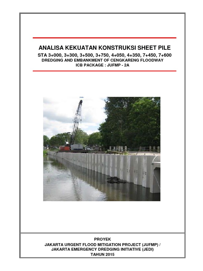 Analisa Kekuatan Sheet Pile | PDF