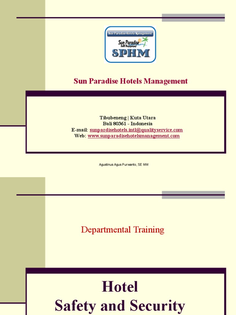 Hotel Safety and Security | PDF | Safety | Insurance