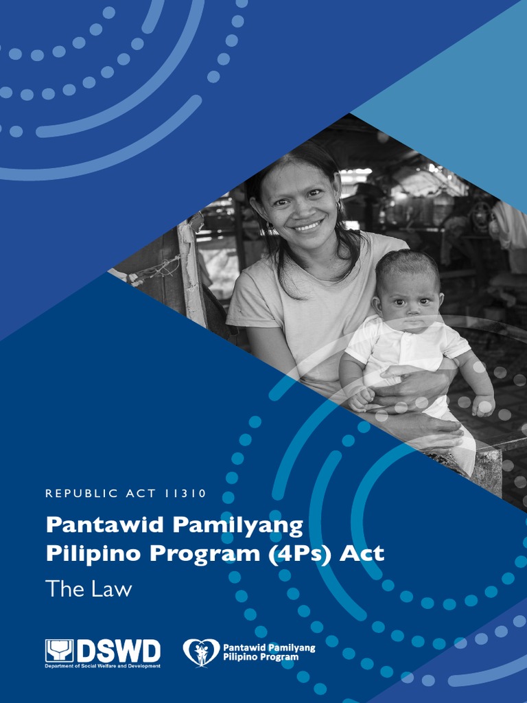 Pantawid Pamilyang Pilipino Program (4Ps) Act: The Law | PDF | Poverty ...