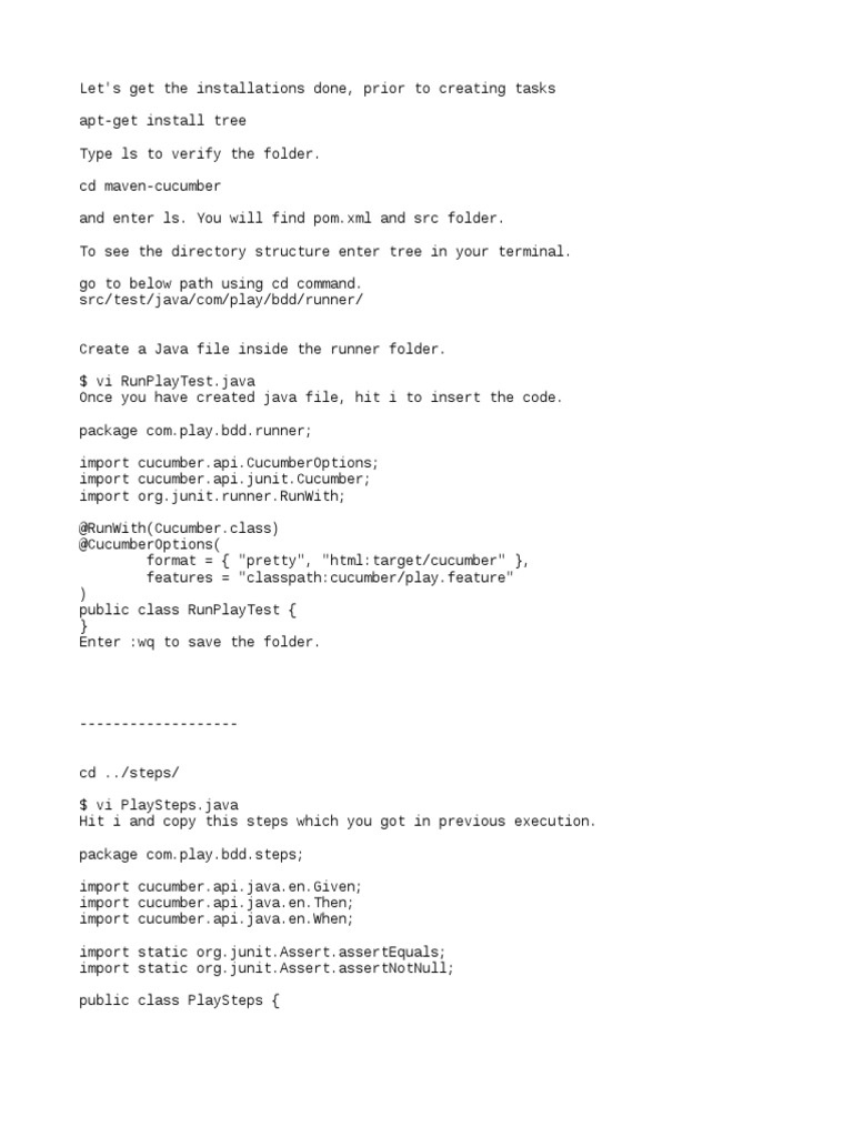 Setting Up A Cucumber Maven Project With Steps Definitions And Feature Files For End To End 8809