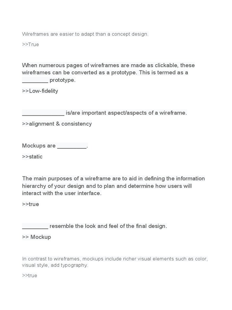 Wireframe Notes | PDF | Design | Cyberspace