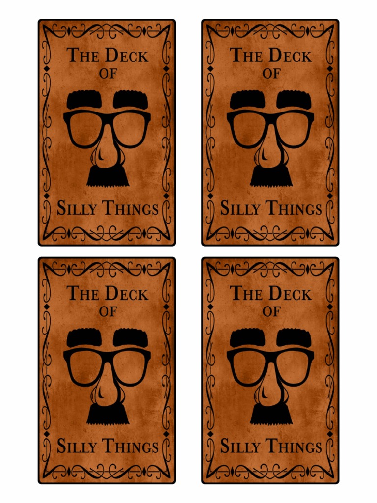 Silly Item Printable 04 Card 01 V1.2 | PDF