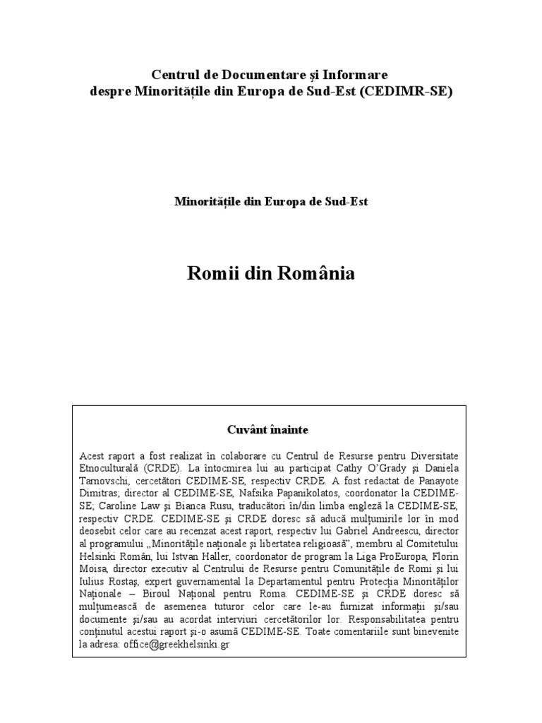 Romii Din Romania | PDF