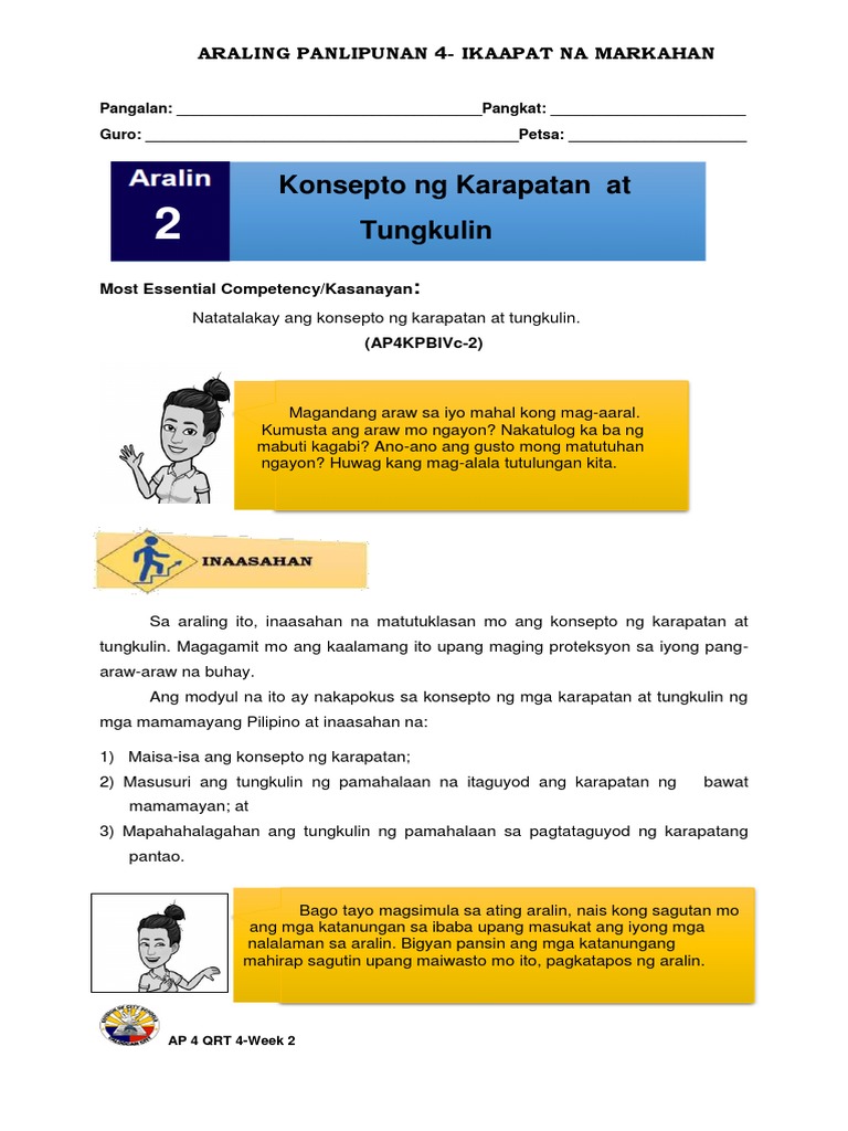 AP 4 Q4 Week 2 | PDF