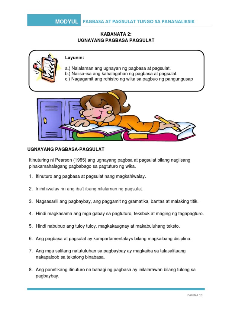 Kabanata 2 - Ugnayang Pagbasa at Pagsulat | PDF
