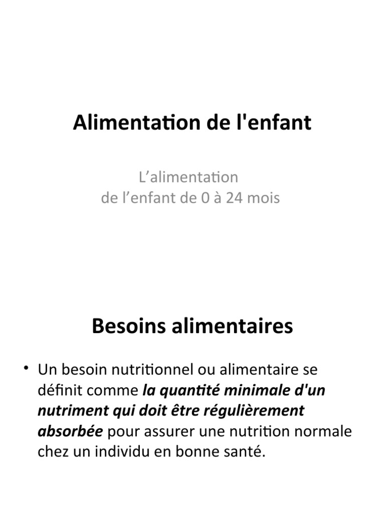 Alimentation de L'enfant | PDF | Lait maternel humain | Allaitement
