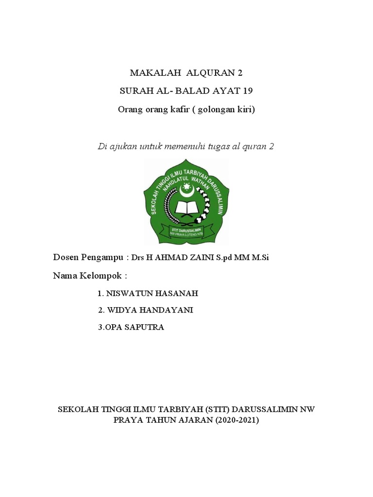 Definisi dan Jenis Kafir dalam Islam | PDF