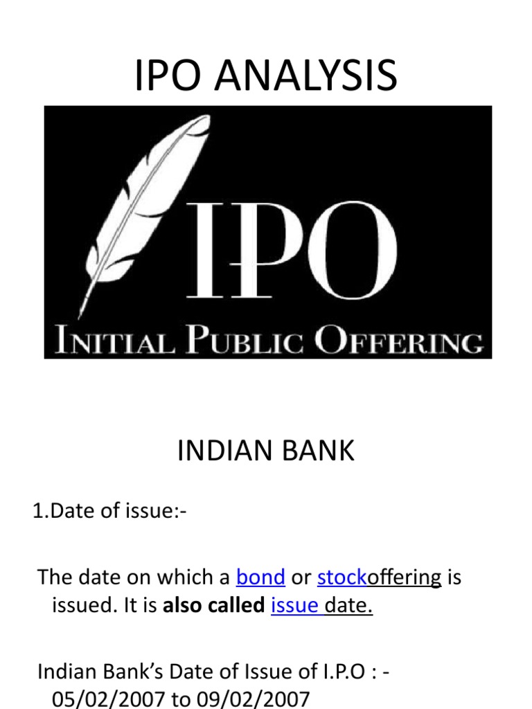 Ipo Analysis | PDF | Market Capitalization | Stocks