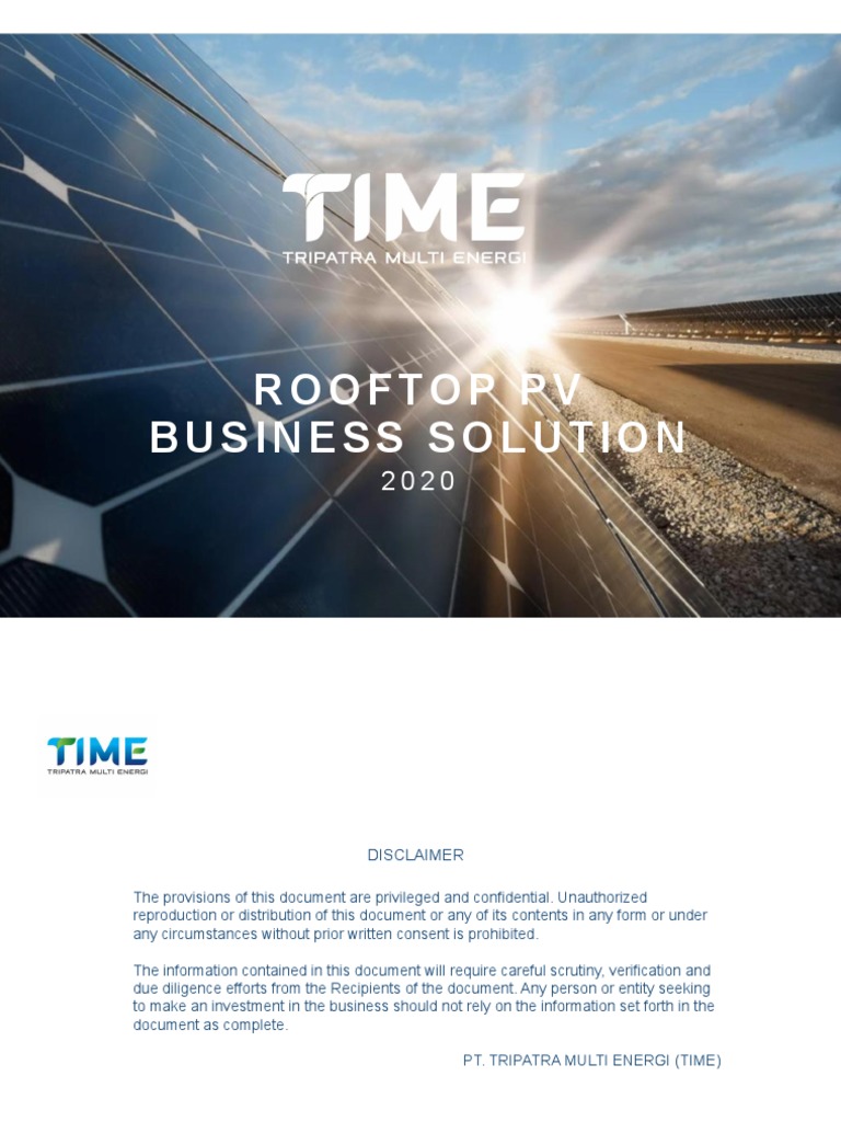 Tripatra Multi Energi Rooftop PV Solutions | PDF | Solar Power ...