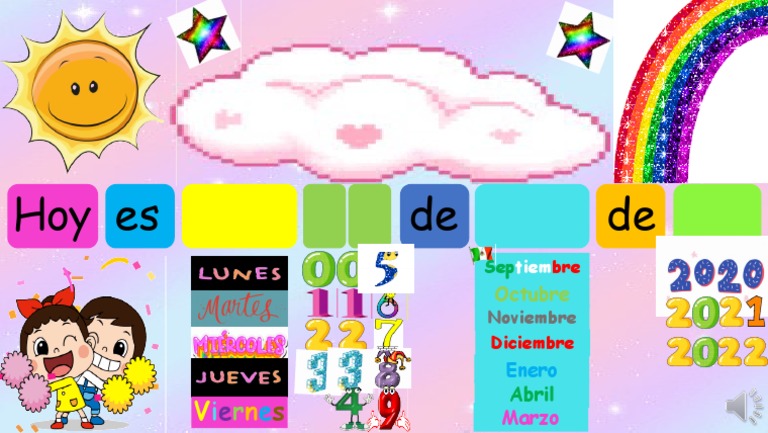 QUE DIA ES HOY Formar La FECHA INTERACTIVA | PDF