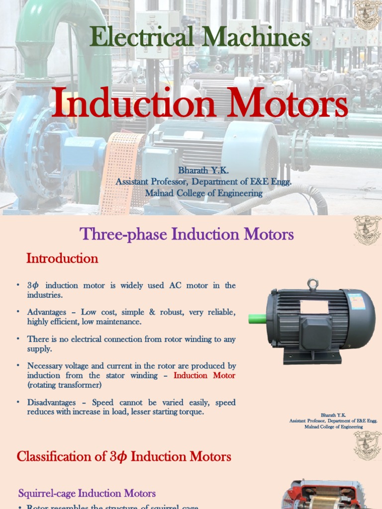 Electrical Machines: Induction Motors | PDF | Electric Motor ...
