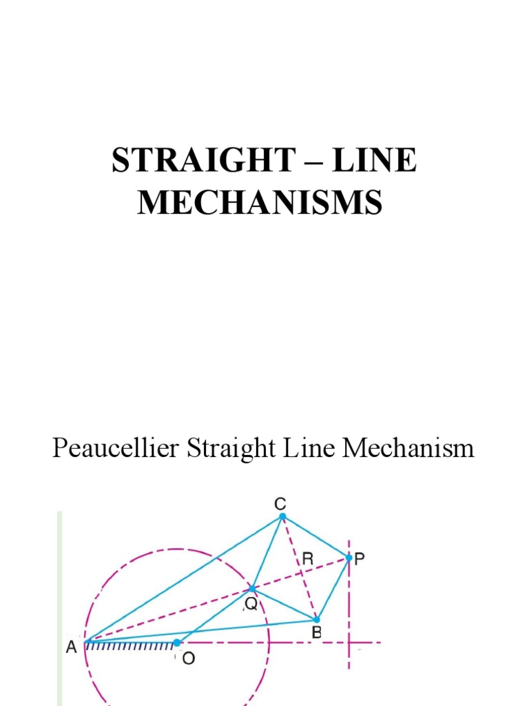 Straight - Line Mechanisms | PDF