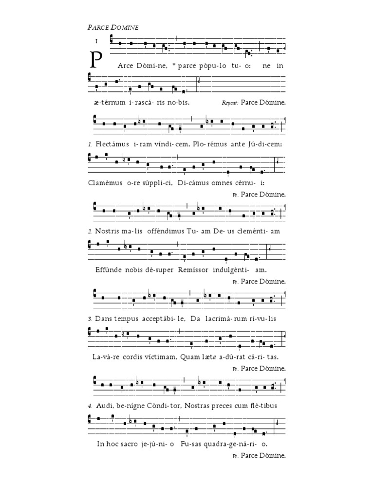 Parce Domine | PDF
