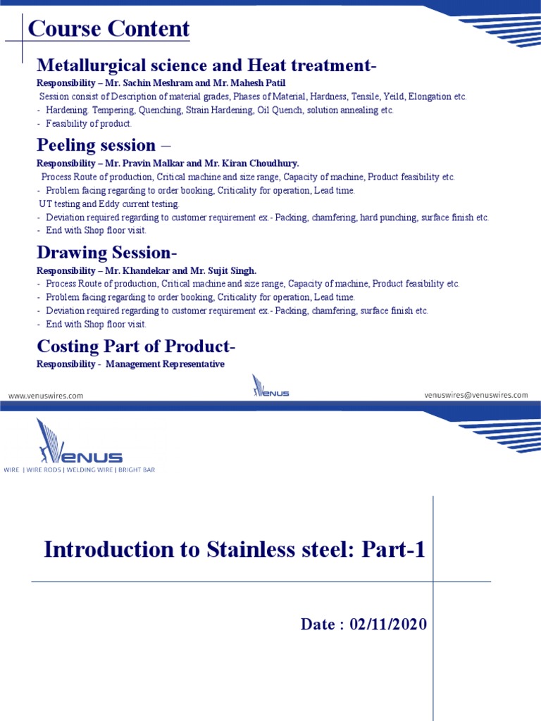 Introduction To Stainless Steel | PDF | Stainless Steel | Steel