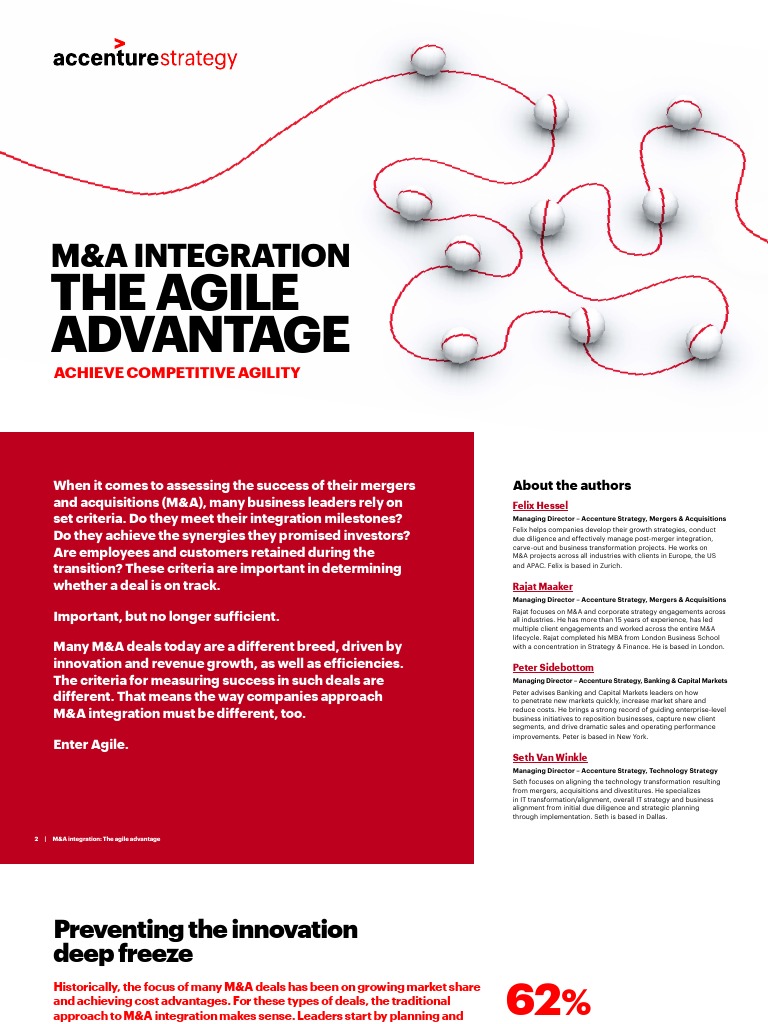 M&A Integration: The Agile Advantage | PDF | Mergers And Acquisitions ...