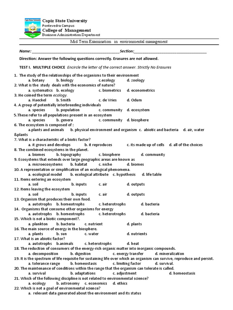 Understanding Environmental Concepts: A Comprehensive Review of Key ...