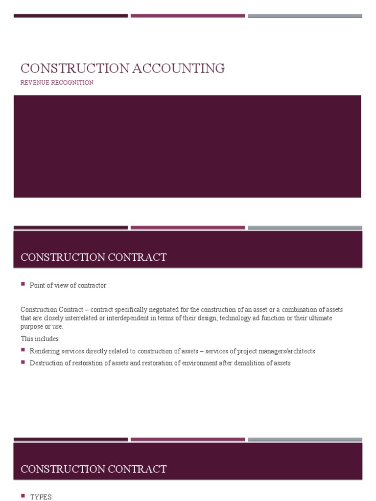 Chapter 3 - Construction Accounting | PDF | Debits And Credits | Revenue