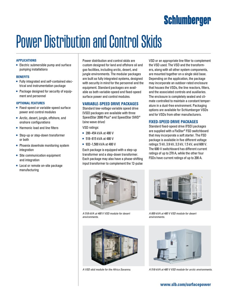 Power Distribution and Control Skids: Applications | PDF | Electric ...