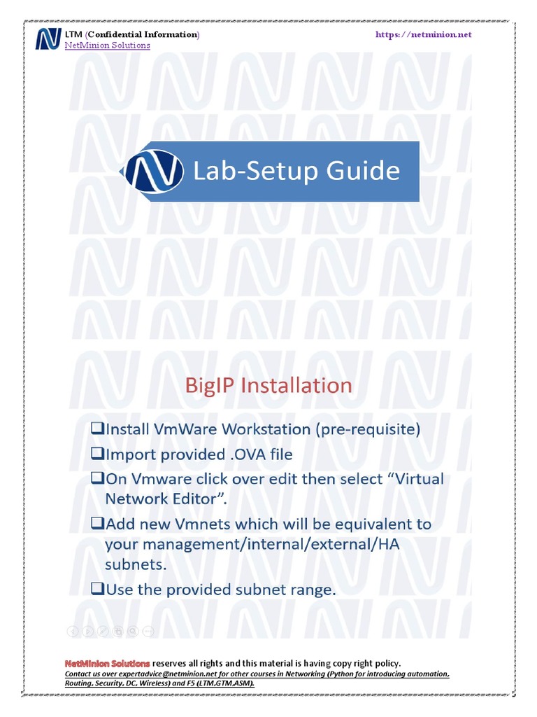 How To Setup Your Lab - Step by Step Instructions | Download grátis PDF | Information Technology ...