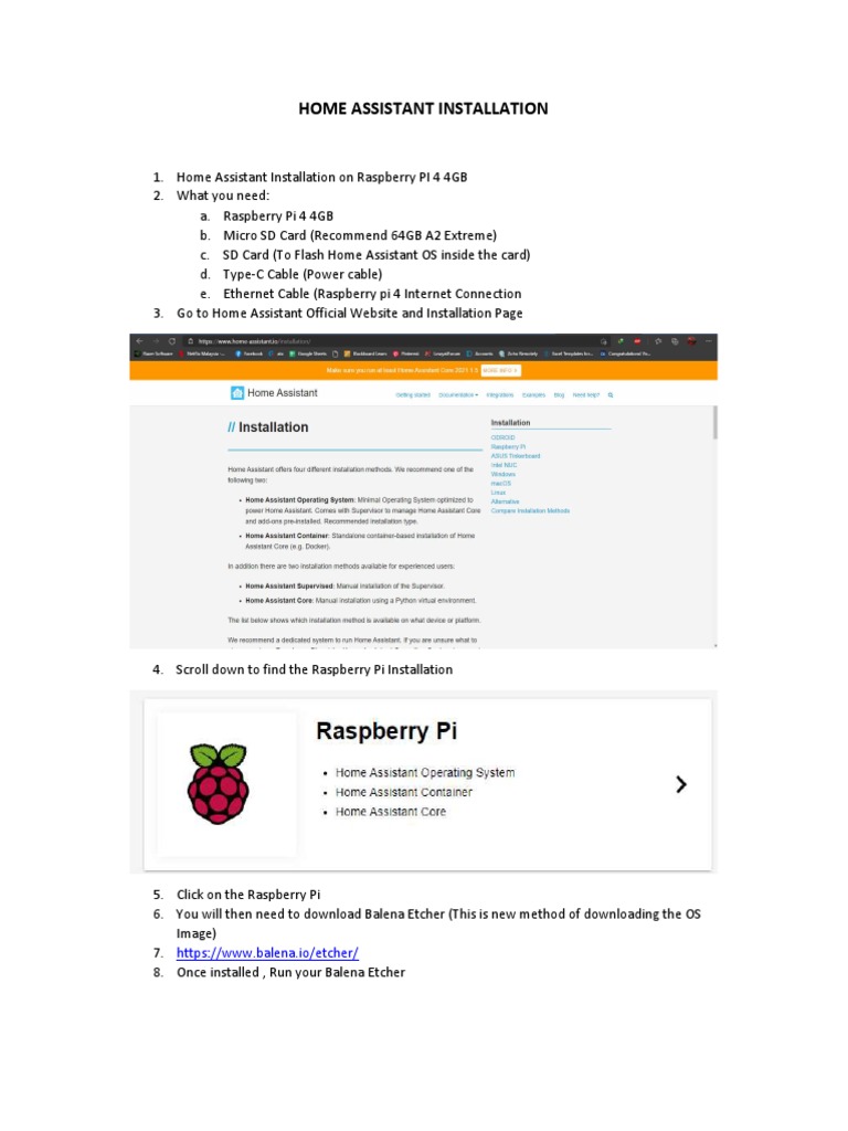Home Assistant Installation | PDF | Raspberry Pi | Adobe Flash